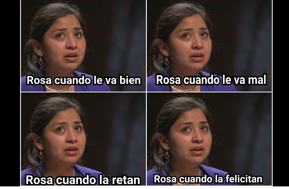 La directa opinión de Rosa ante los memes sobre su constante emoción