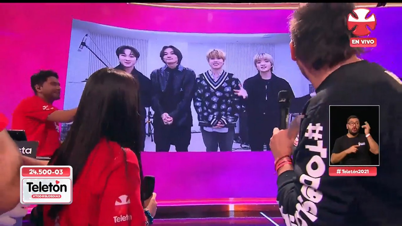 El inesperado saludo de la banda de K-pop W24 a la Teletón 2021
