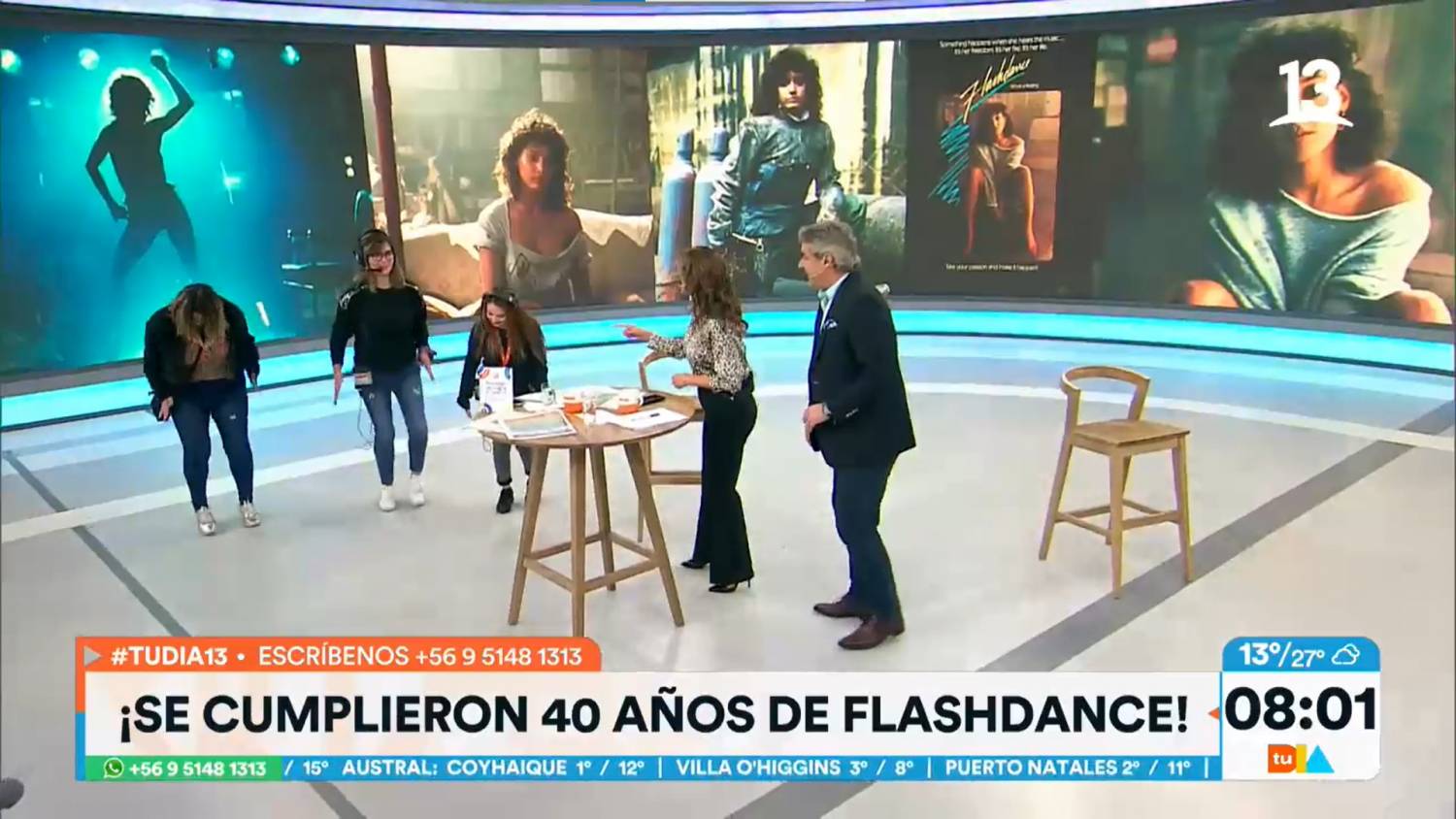 ¡Celebramos los 40 años de Flashdance! Equipo de ”Tu día” bailó al ritmo de ”Maniac”