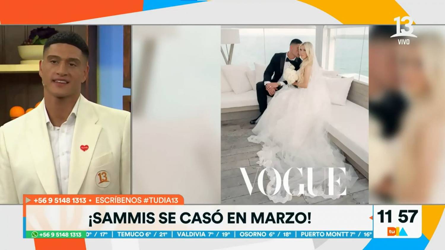 Sammis Reyes se casó con su novia desde hace 8 años