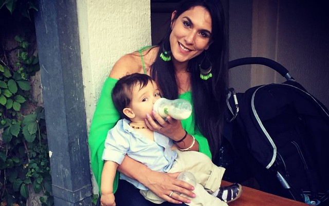 Mey Santa María enterneció al compartir registros de sus dos hijos ...