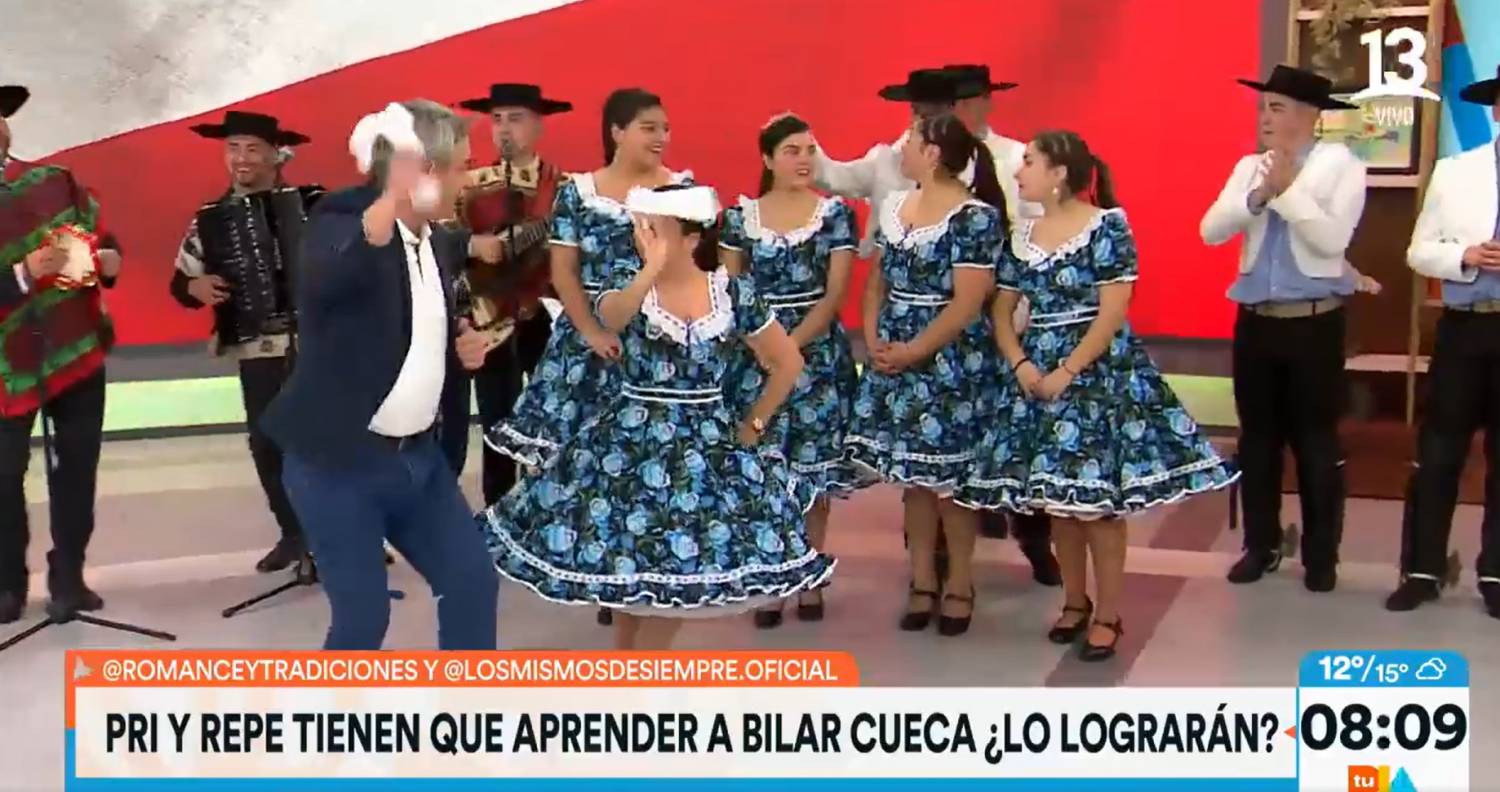¡Se viene el 18!: Repe se pegó su primer pie de cueca del año