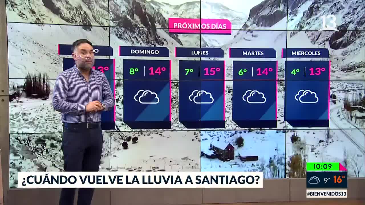 ¿Vuelve la lluvia a Santiago?: Conoce el pronóstico del tiempo