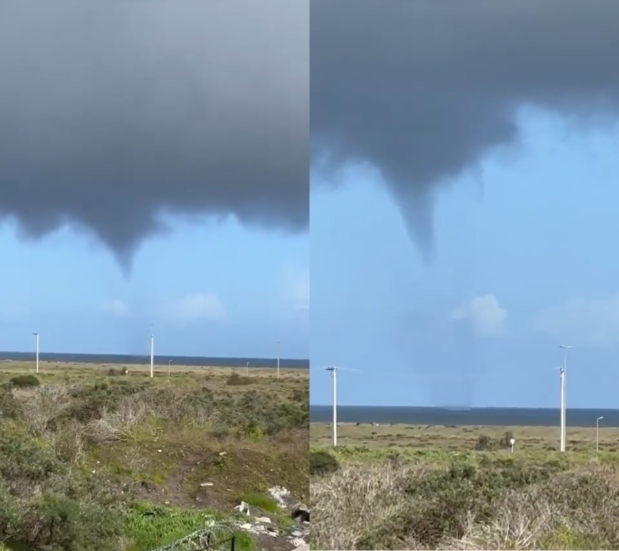 Video evidenció avance de tromba marina por San Pedro de la Paz