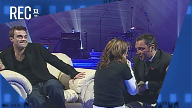 #MomentosREC: Luis Jara y Robbie Williams en Mucho Lucho (2004) | 13.cl