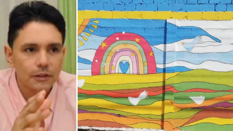 Quién pintó eso tan horroroso?”: Alcalde criticó mural de niños autistas