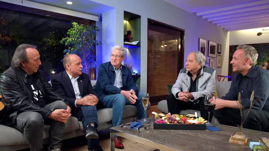 ”Pollo” Fuentes y sus amigos Wildo, Horacio Saavedra y Miguel Sabaleta