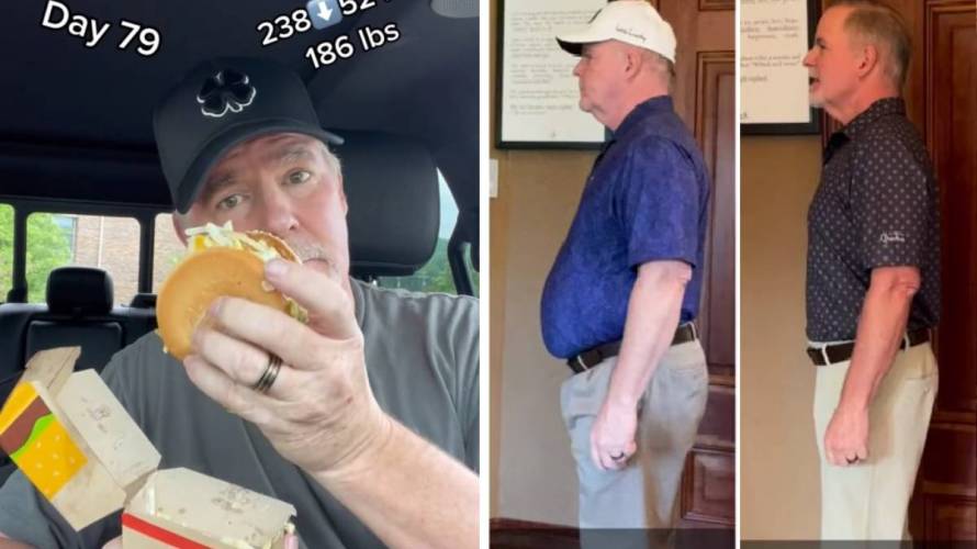 Hombre aseguró que bajó 27 kilos con dieta basada en comida chatarra