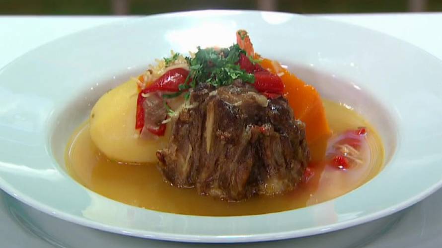 Cazuela de cola de vaca