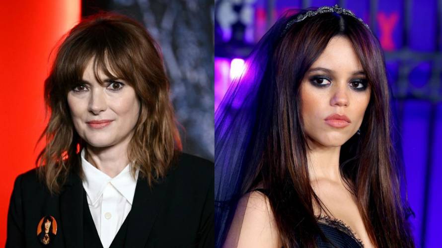 Filtran imágenes de Winona Ryder y Jenna Ortega en el rodaje de ...